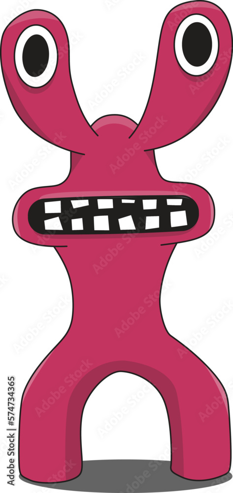 Cartoon monsters set. Monster Rainbow friends vector art illustration ...