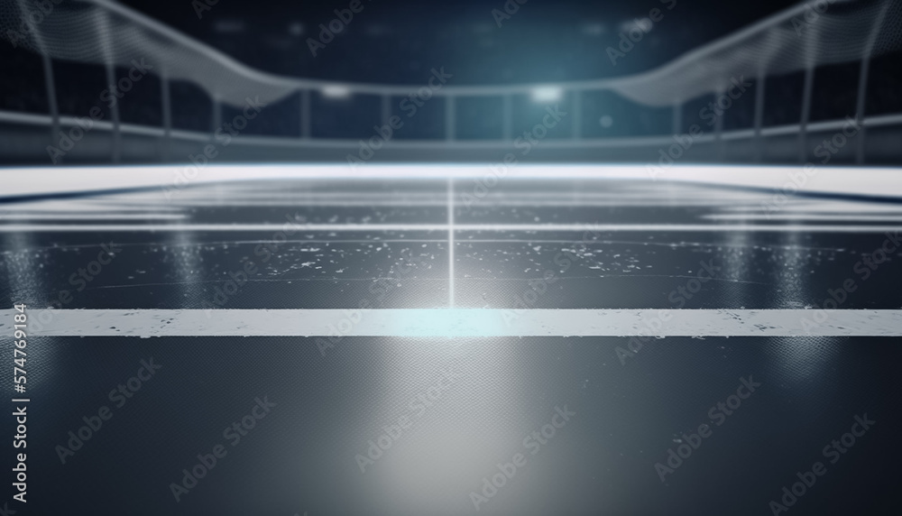 Ice background and texture with scratches from skating and hockey ...