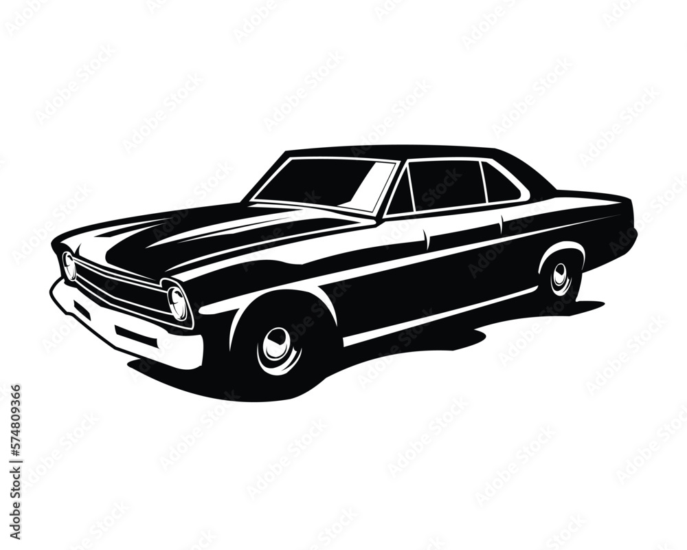 Pontiac GTO Judge Silhouette logo. legendary muscle car vector design ...