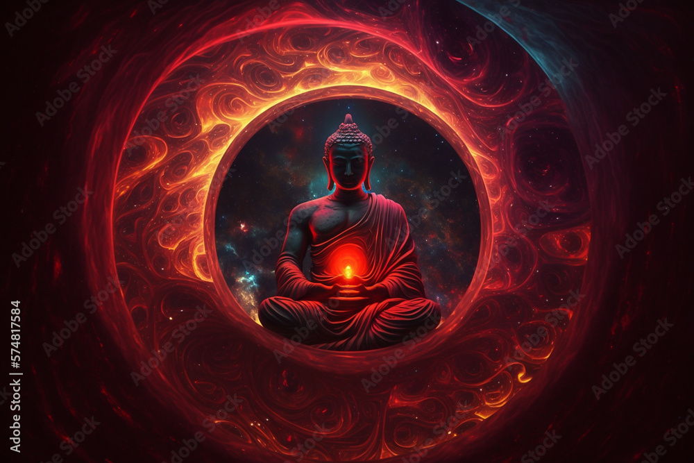 Concept of meditation and spiritual practice, expanding of ...