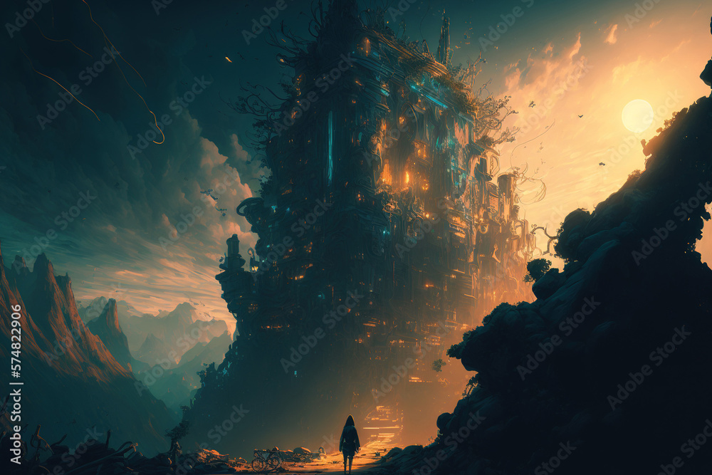 Using a clever big data interface, hackers. Generative AI Stock ...