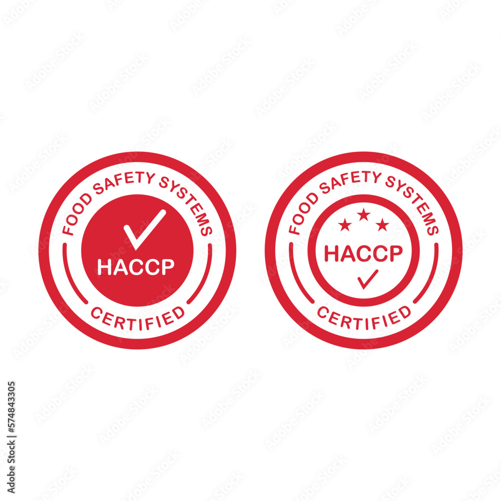 HACCP - Hazard Analysis and Critical Control Points badge logo design ...