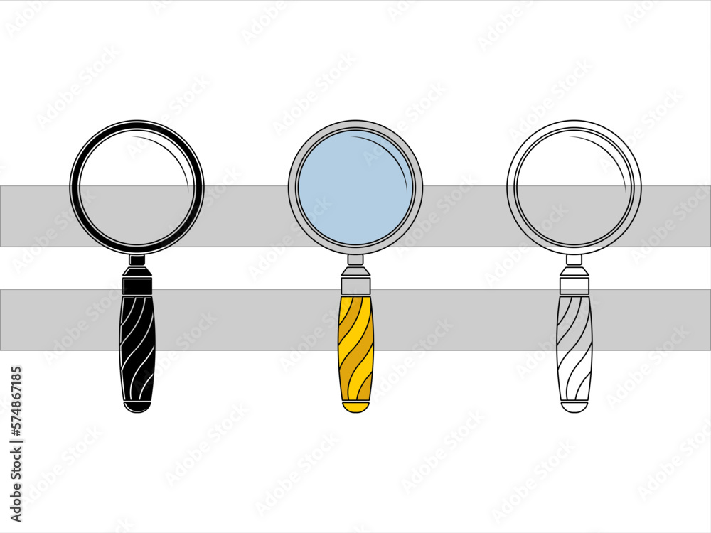 Vetor de Magnifying Glass Clipart SVG Cut File | Magnifying Glass Svg ...