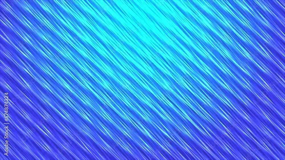 Shiny loop background with moving down diagonal lines on a 4k blue ...