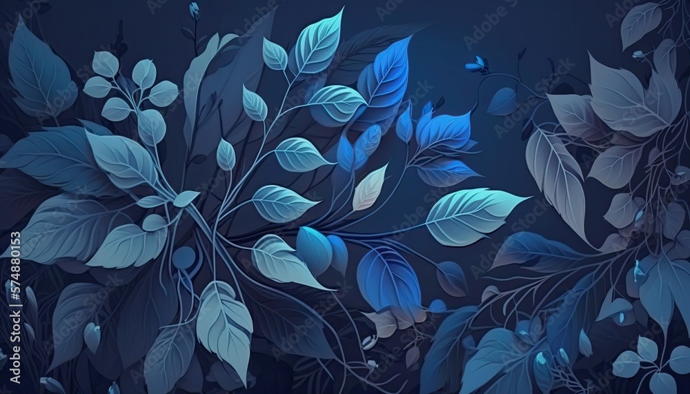 Beautiful Designer Seasonal Background with Navy blue Color Hue Spring ...