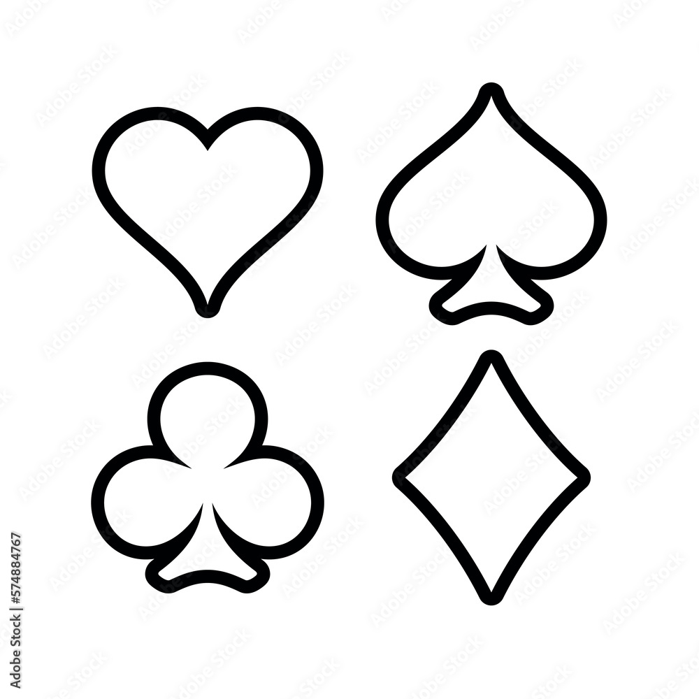 Four Suits Of Cards