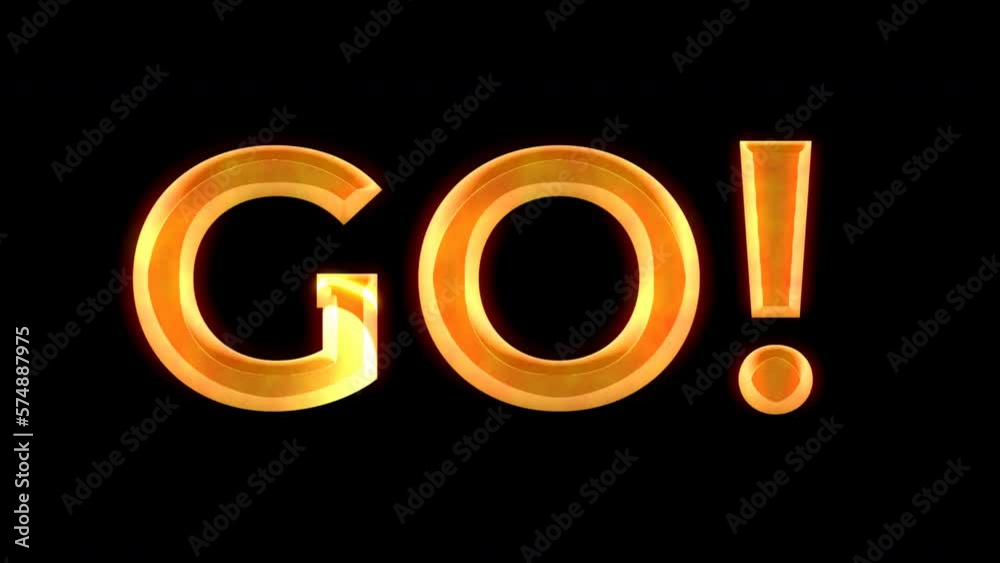 321 go animation countdown on transparent background. Countdown timer ...