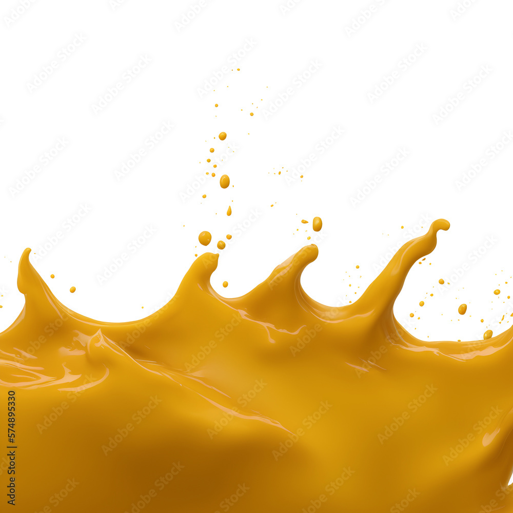 Illustration of melted and splashed cheese element. pouring flowing ...