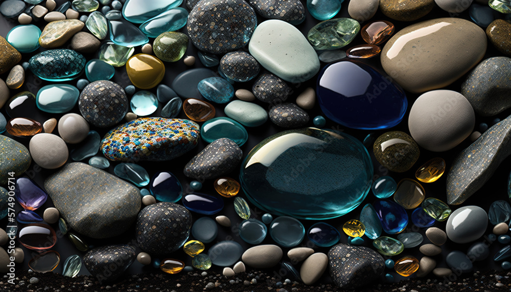 Beautiful pebbles for natural backgrounds, structures for creativity ...