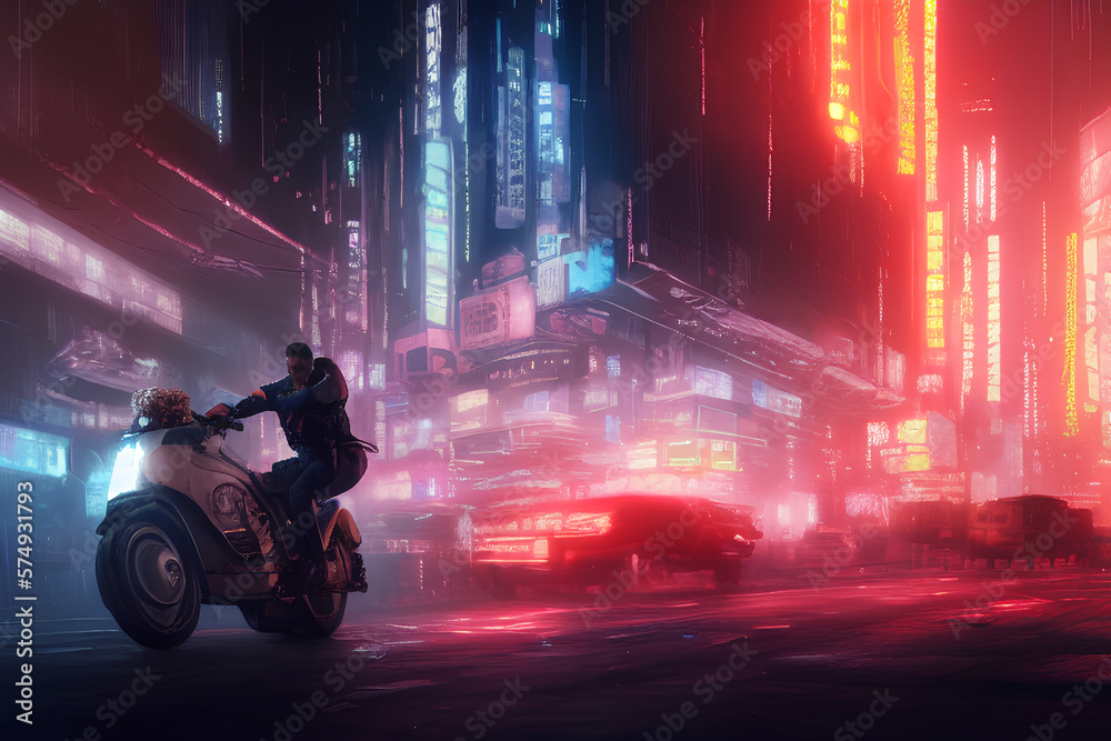 Futuristic technology-based wallpaper with high resolution Stock ...