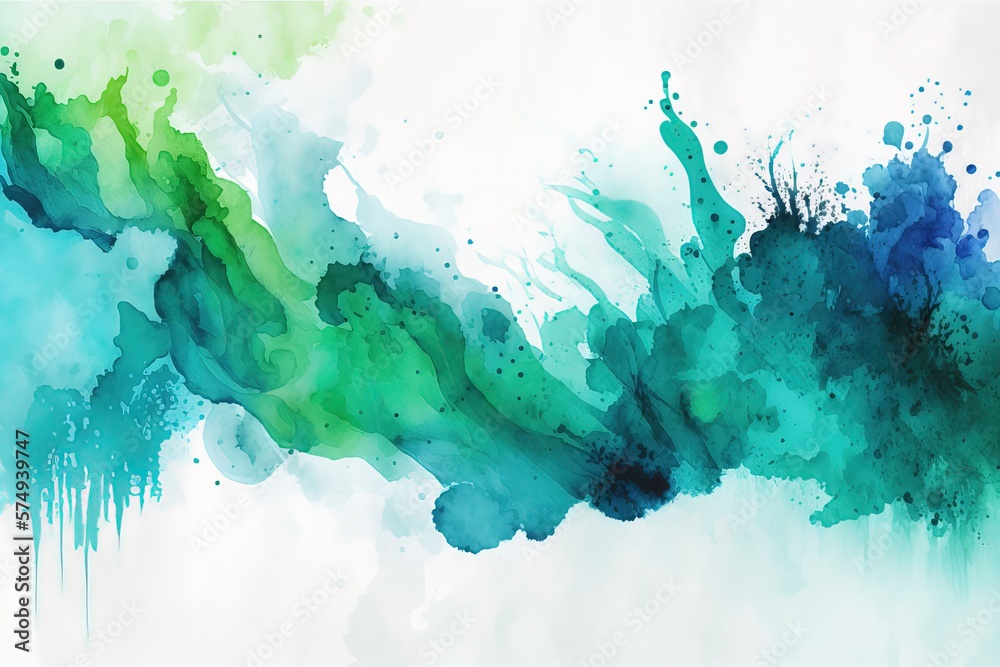Fond Textur De Peinture Aquarelle En T ches De Couleur Vert Et Bleu Fond Textur De Peinture Aquarelle En T ches De Couleur Vert Et Bleu