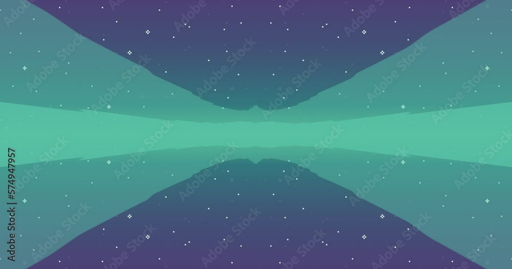 Abstract animation. Vector retro futuristic background. 8 bit Retro ...