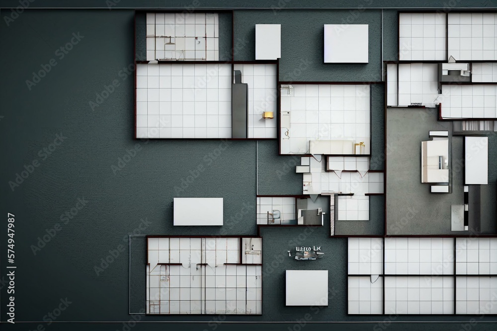 Clean architecture Floor plan background blueprint style abstract ...