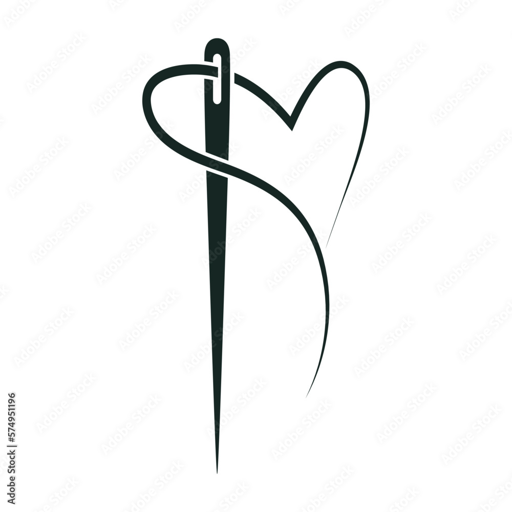 Sewing Needle icon vector. Needle Thread illustration sign. Sewing ...