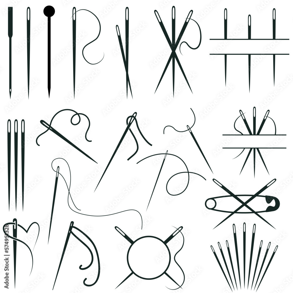 Sewing Needle Vector