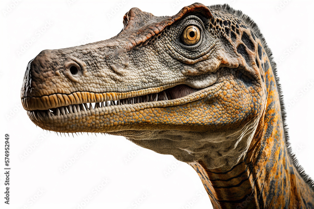 3D rendered Baryonyx isolated on white background | Illustration of ...