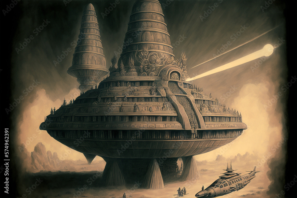 Vimana Illustrations - Discover the Magic of Ancient Vedic Technology ...