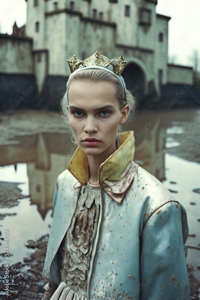 An abstract portrait of princess from a children fairy tale, updated ...