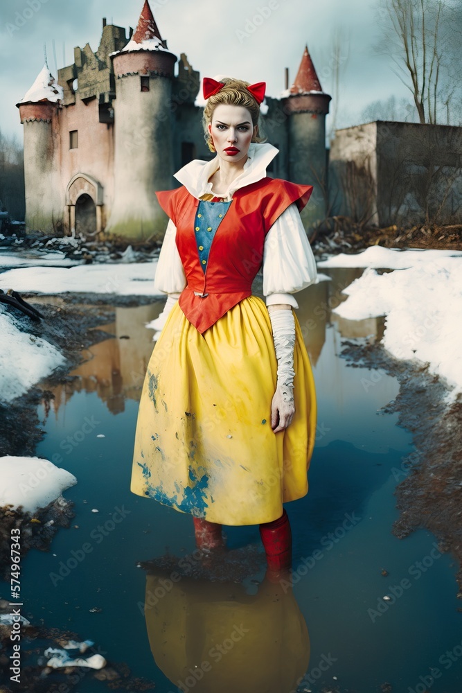 An abstract portrait of princess from a children fairy tale, updated ...