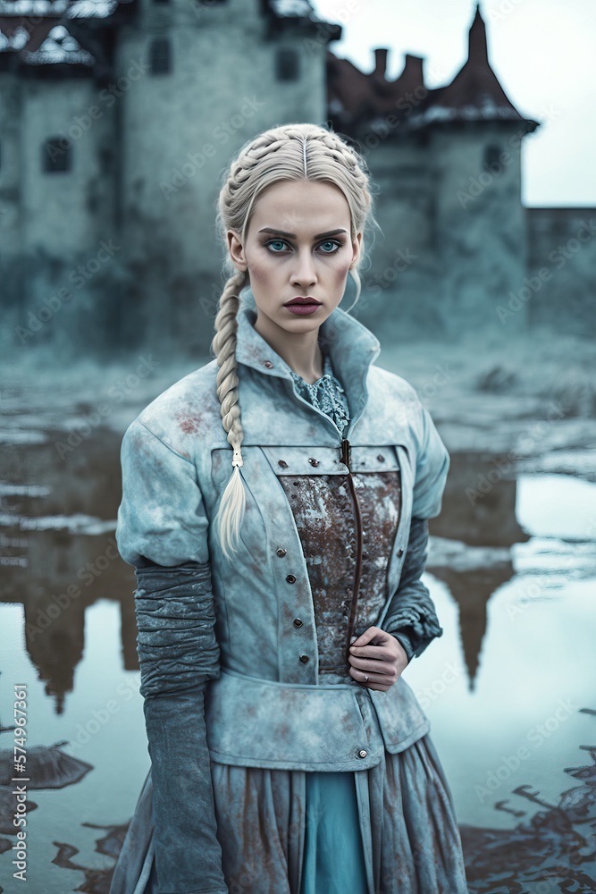 An abstract portrait of princess from a children fairy tale, updated ...