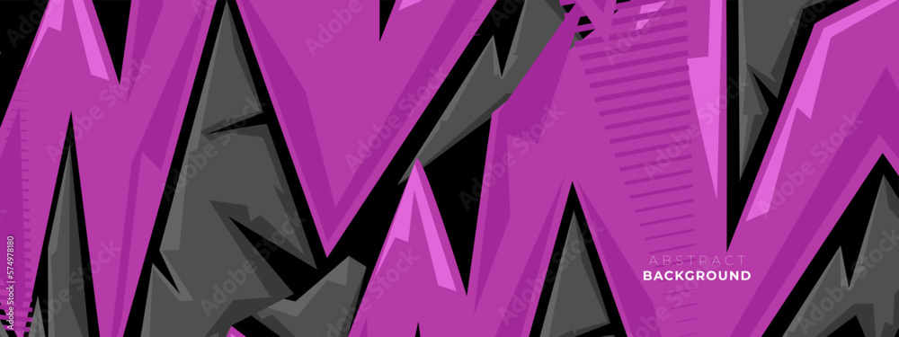 Sports design for racing premium 3d purple grey vector banner ...