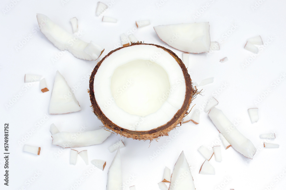 Tropical exotic organic palm fruit coco base ingredient concept, Top ...