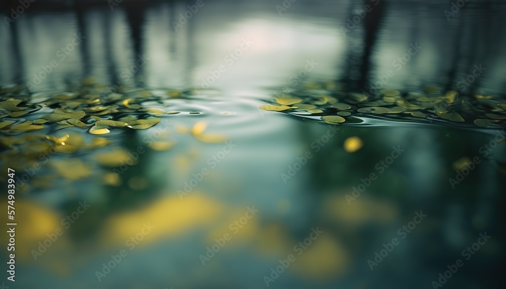 Abstract beautiful close up spring pond water. Splash screen or nature ...