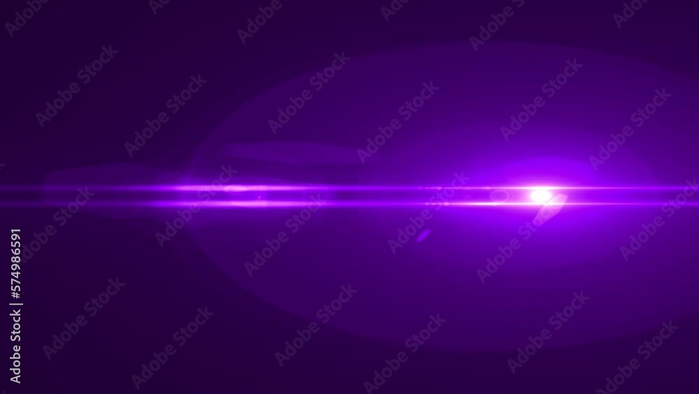 Purple lens flare effect. 4K resolution. Very high quality and ...