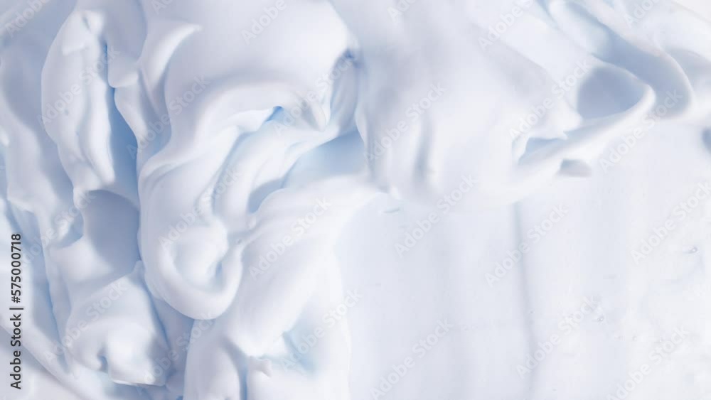 Blue mousse foam creamy texture. Cosmetic cleanser, soap, cream ...