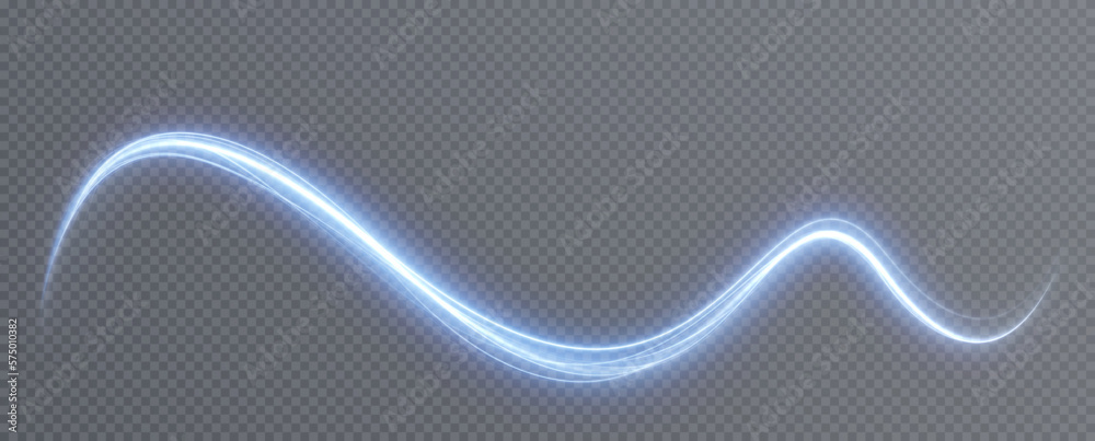 Luminous blue lines png of speed. Light glowing effect png. Abstract ...