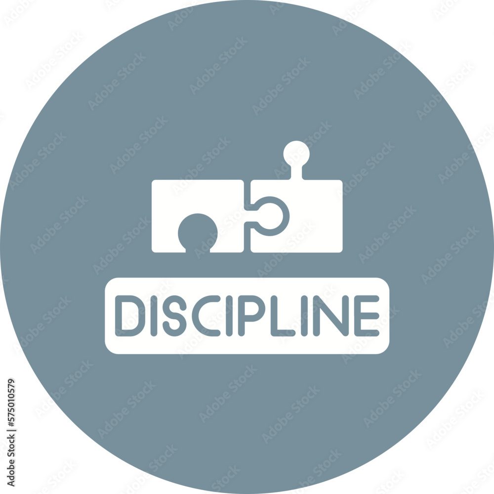 Discipline Icon Stock Vector | Adobe Stock