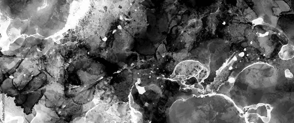 Abstract black ink vector art background for cover design, card, flyer ...