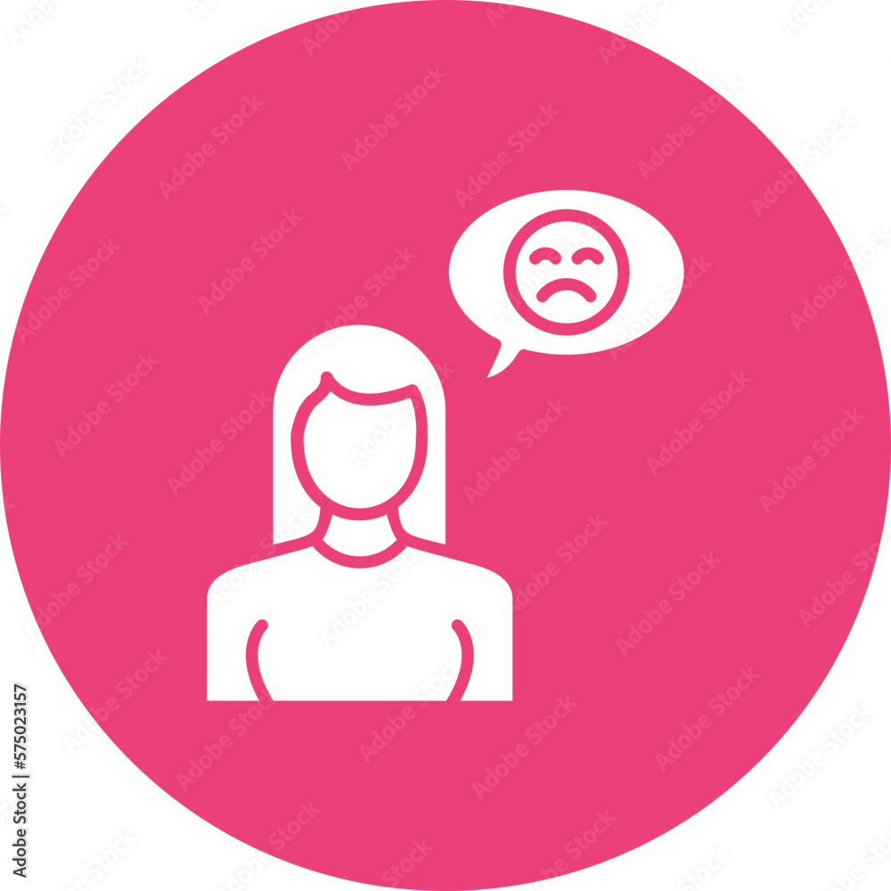 Dissatisfied Icon Stock Vector | Adobe Stock