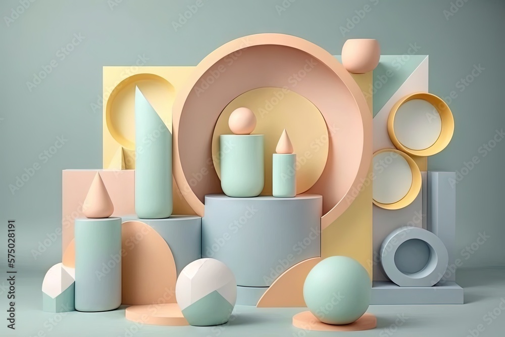 White box template . AI generated art illustration. Stock Illustration ...