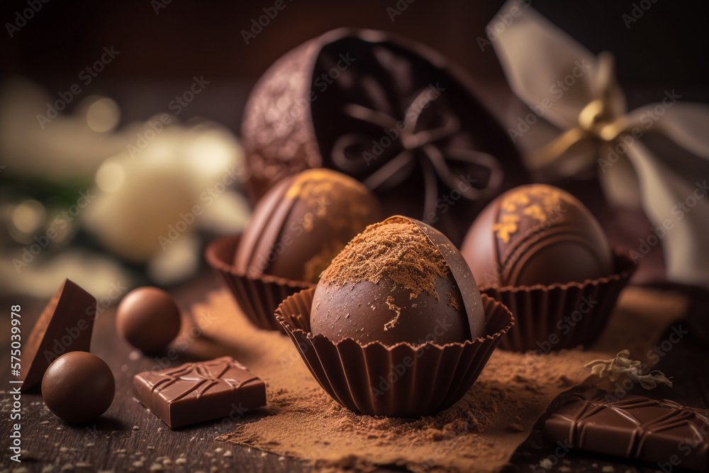 Easter chocolate egg. The chocolate egg entered the traditions of the ...