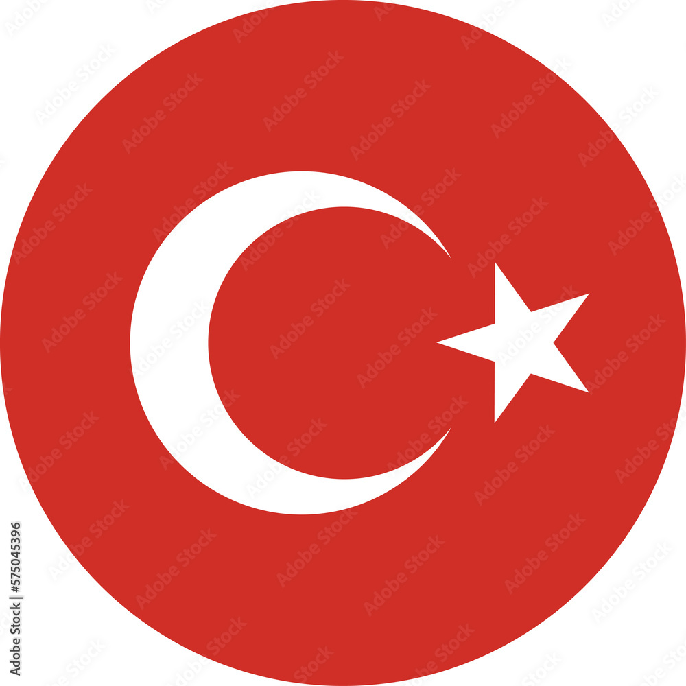 Turkey symbol in png. Turkey flag with crescent in png. Support Turkiye ...
