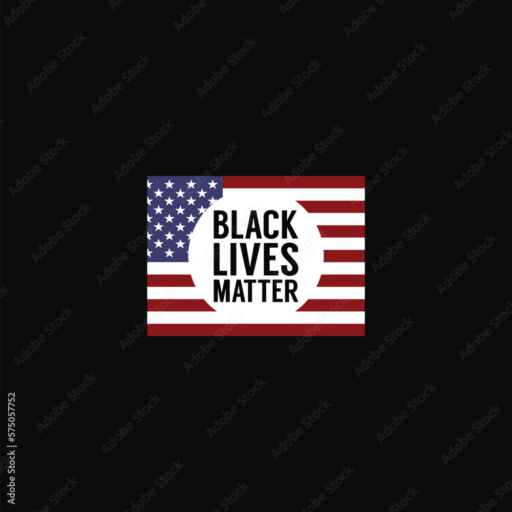 Black Lives Matter text vector vintage. stop racism. I can't breathe ...