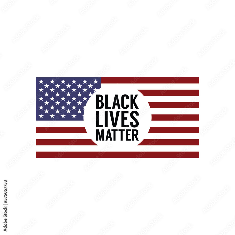 Black Lives Matter text vector vintage. stop racism. I can't breathe ...
