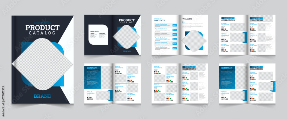 Multipurpose Creative Product Catalog Layout Template, modern minimal ...