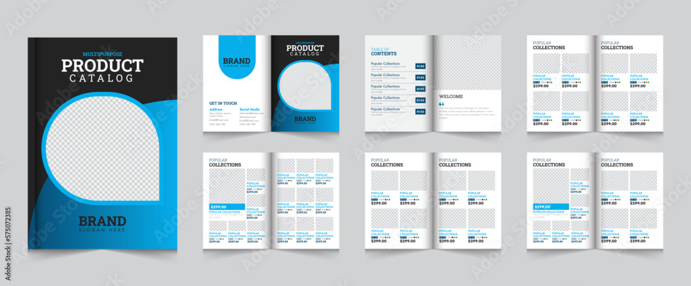 Multipurpose Creative Product Catalog Layout Template, modern minimal ...