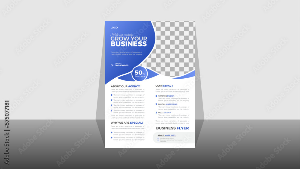 Corporate Business Flyer Design template Poster Marketing Agency ...