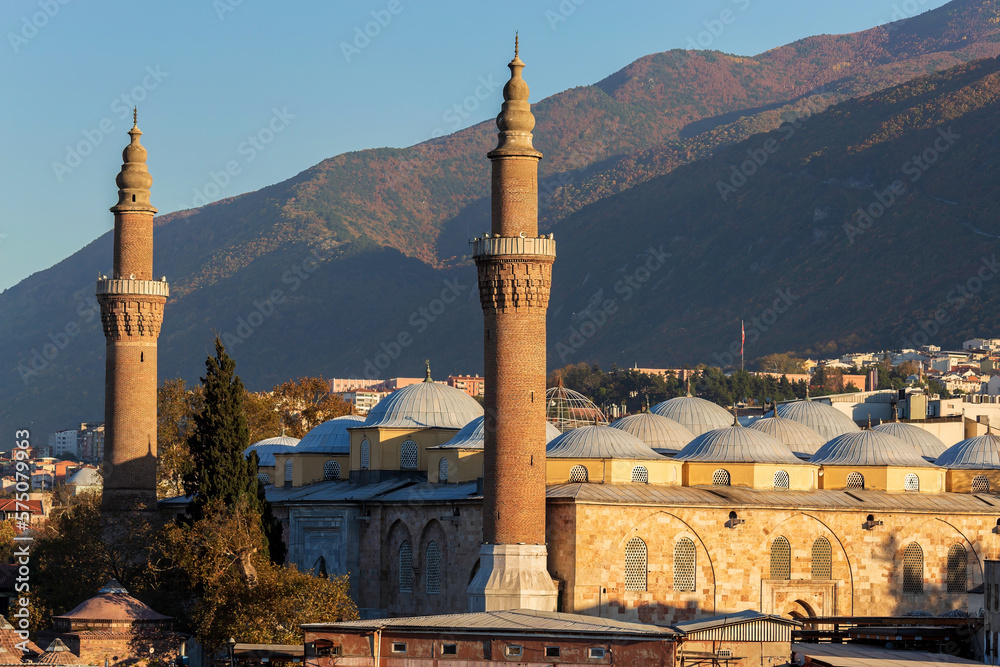 Ulu Camii, historical mosque built by Bayezid I between 1396-1400 ...