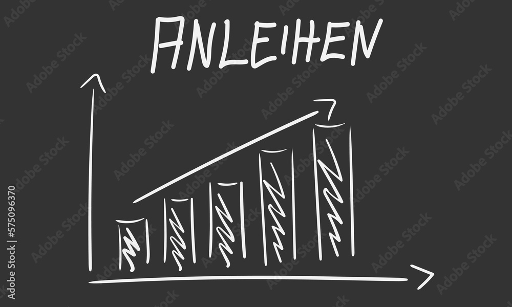 Anleihe Kreide Kreidetafel Tafel Diagramm Abbildung Skizze Zeichnung ...