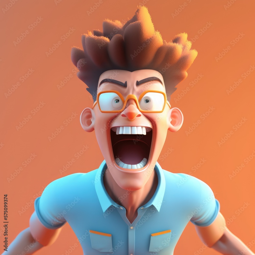 The extroverted student, radiating energy and enthusiasm with a ...