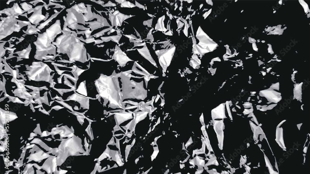 Abstract background with optical illusion wave. Vector silver texture ...