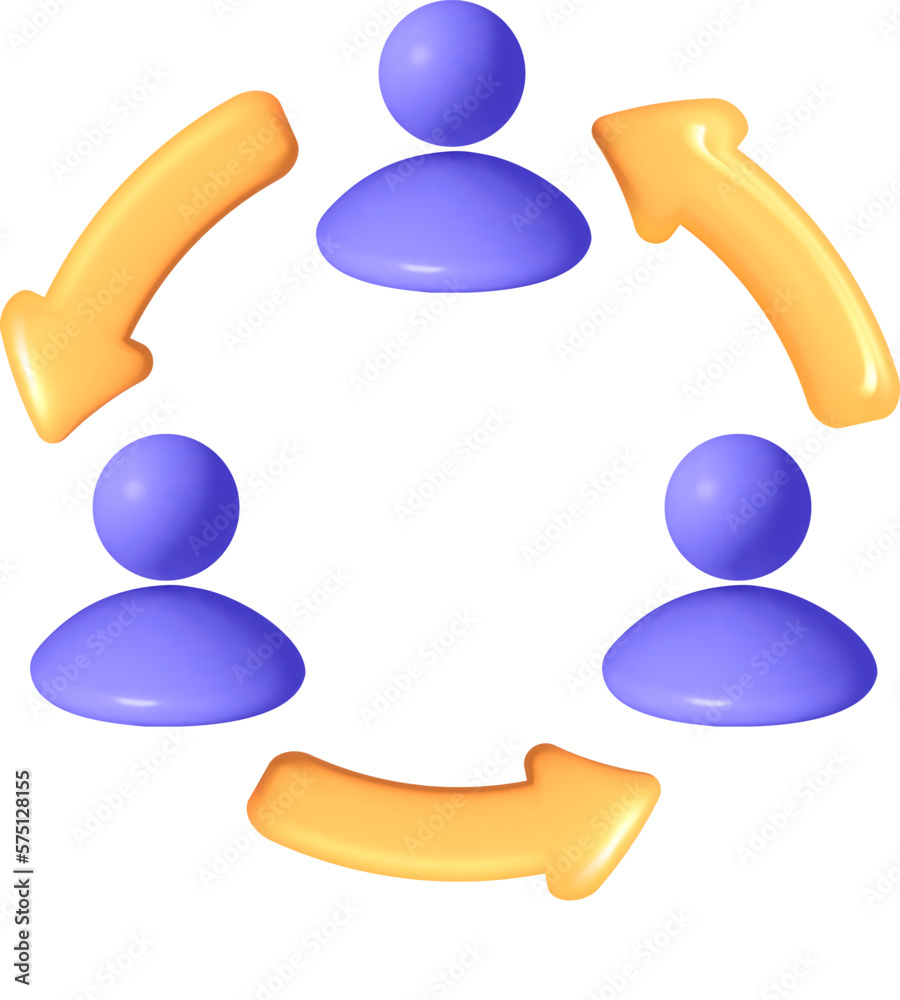 3D Vector User Sync or Switch Symbol Isolated mesh. Render User ...