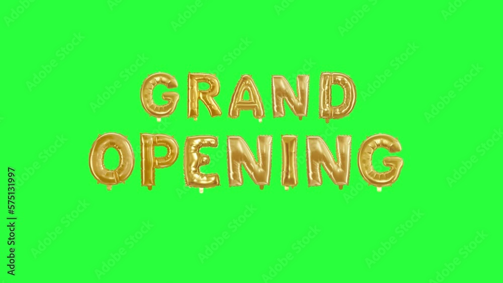 Video Stock Grand Opening On Green Screen. Grand Opening Balloon ... Video Stock Grand Opening On Green Screen. Grand Opening Balloon ...
