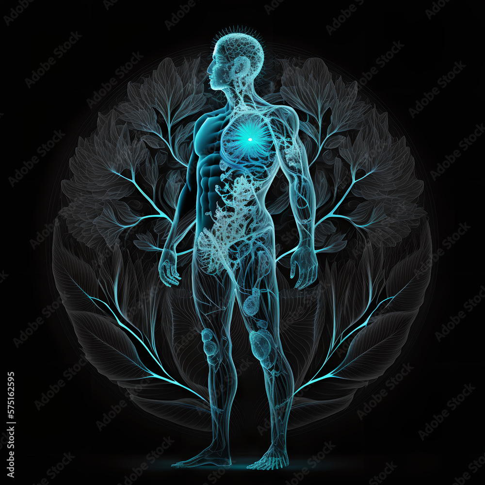 human nature mystical diagram concept art for graphic design created ...
