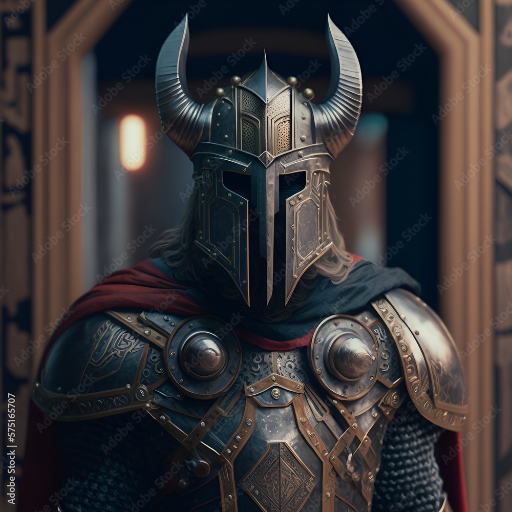 Viking knight armor Stock Illustration | Adobe Stock