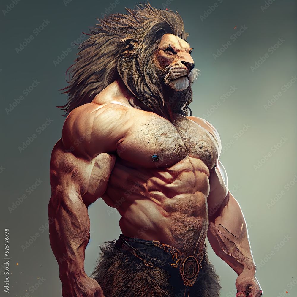 Muscular Lion